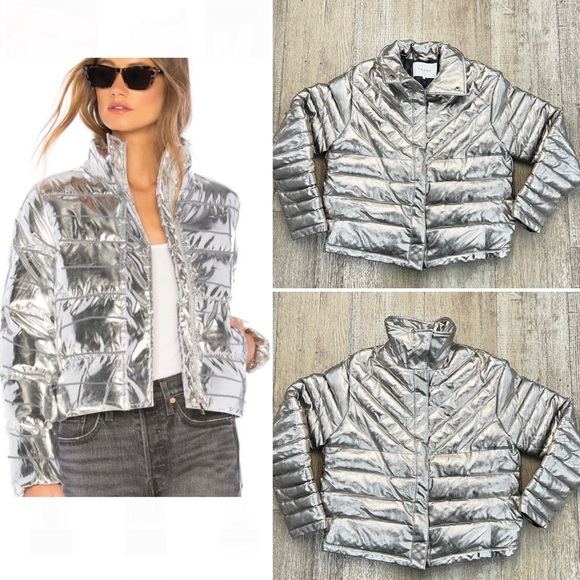 Frame Denim | Jackets & Coats | New Frame Denim Leather Puffer Jacket ...